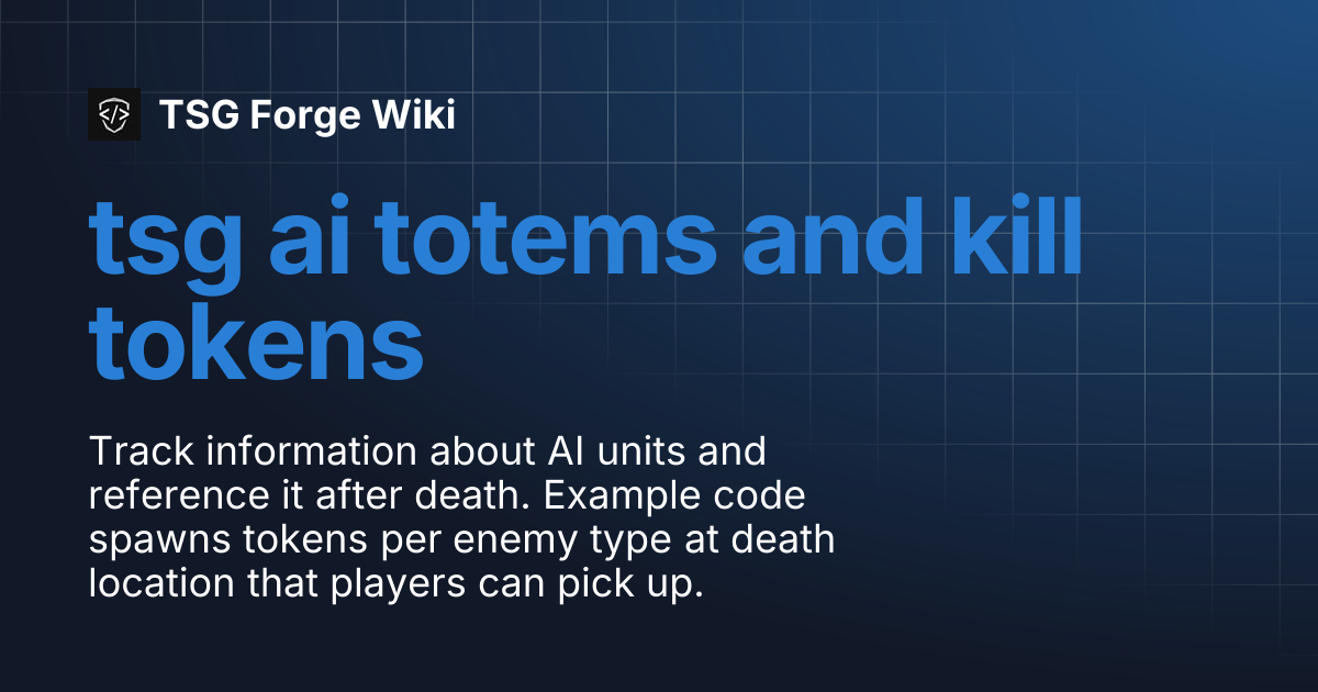 tsg ai totems and kill tokens | TSG Forge Wiki
